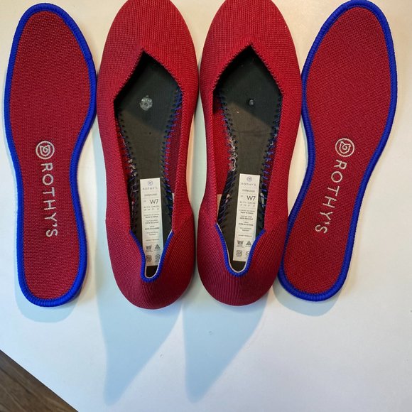 Rothy's | Shoes | Rothys Scooter Red Flats | Poshmark